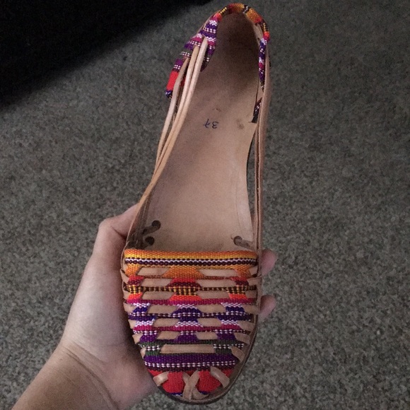 Shoes | Traditional Mayan Woven Leather Huarache Sandals | Poshmark
